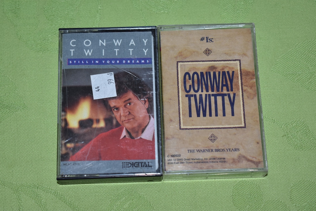 Vintage Lot of 2 Conway Twitty Country Music Cassette Tapes, Still in Your Dreams, the Warner ...