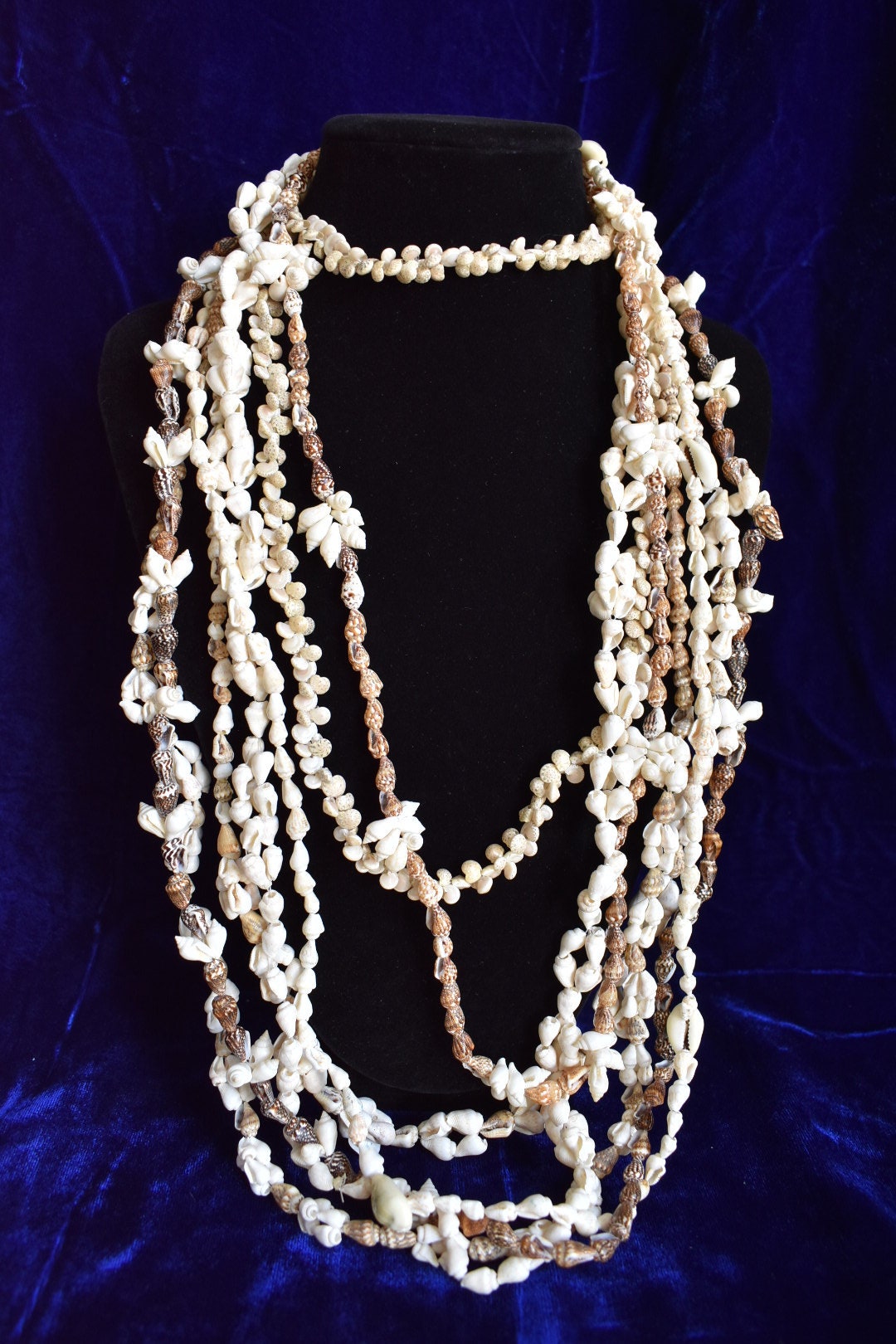 Misc Lot of Vintage Polynesian Sea Shell Necklaces, Vintage Handmade ...