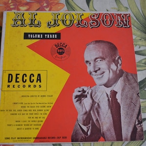 Vintage Al Jolson – Al Jolson - Volume Three DLP 5030, RARE Vintage 10 ...