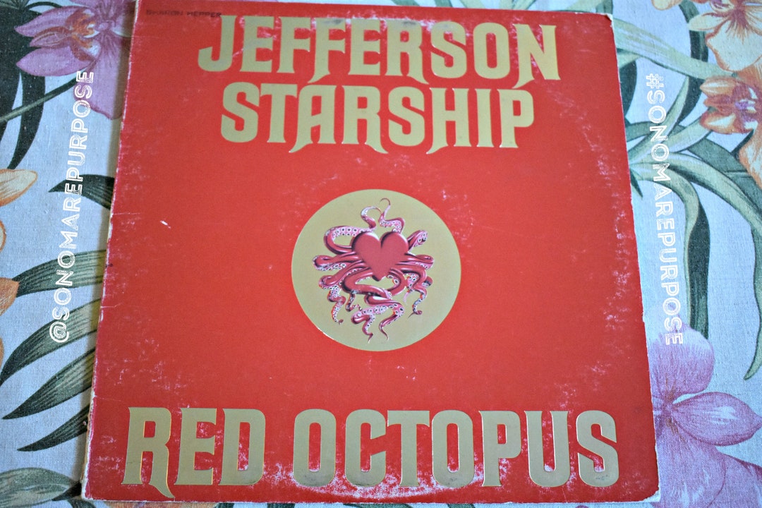 Vintage Jefferson Starship Red Octopus 1975, Vintage Vinyl LP Record ...