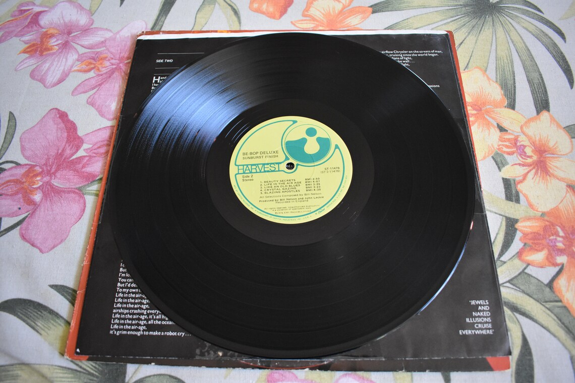 Vintage Be-bop Deluxe Sunburst Finish 1976 LP Record Album - Etsy