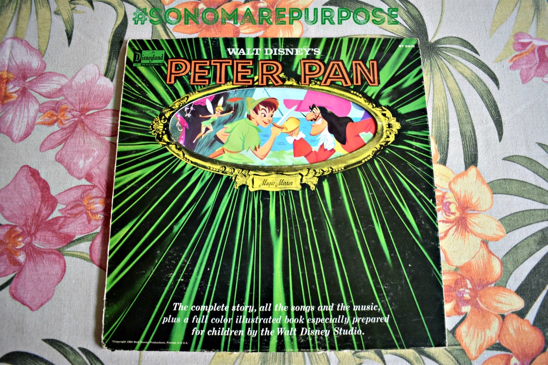 Walt Disney's Story and Songs From Peter Pan Vinyl Record LP ST 3910 ...