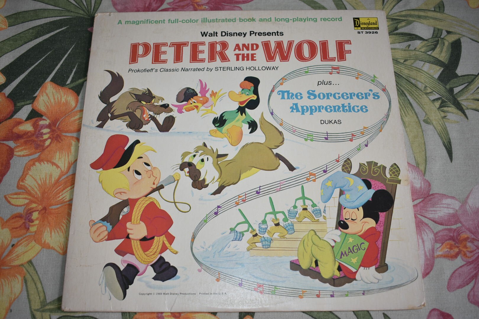 Vintage 1969 Disney Peter And The Wolf The Sorcerer's Apprentice ...