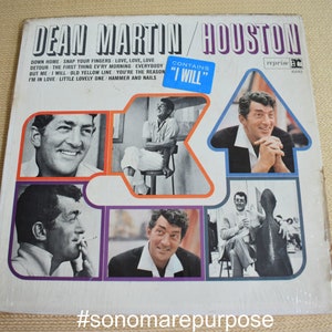 Dean Martin Houston Vinyl 33 LP Pop Music Vintage Vinyl Record Album ...