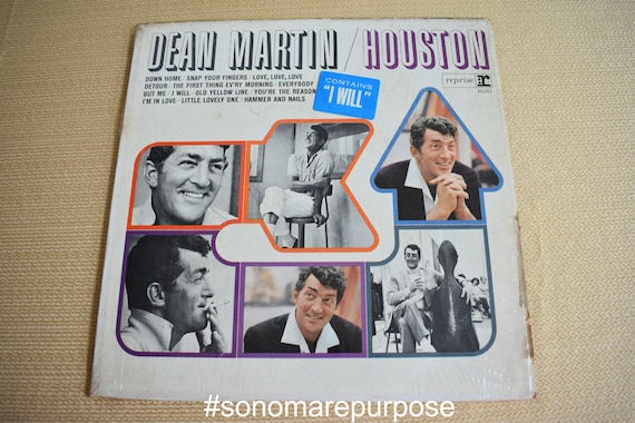 Dean Martin Houston Vinyl 33 LP Pop Music Vintage Vinyl Record - Etsy