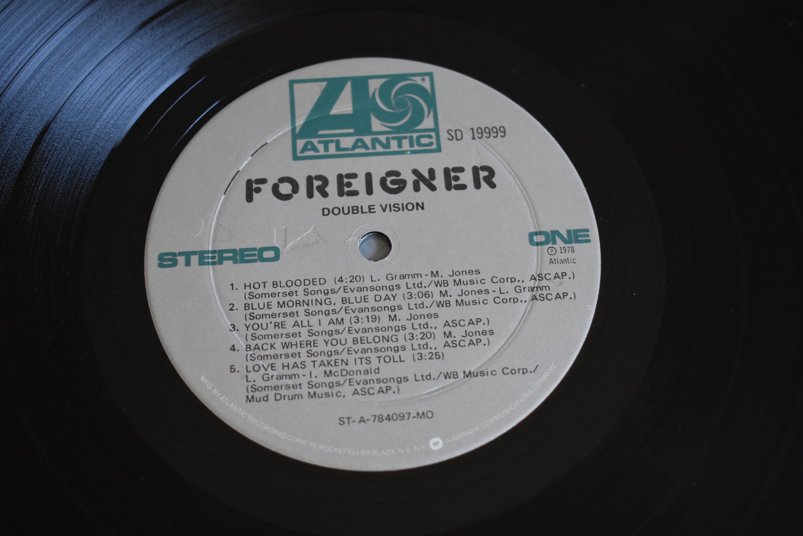 Foreigner Double Vision 1978 LP Album Vintage Record Rock - Etsy