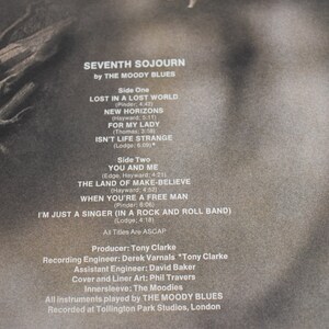 The Moody Blues Seventh Sojourn LP 1972 Threshold Gatefold Stereo LP ...