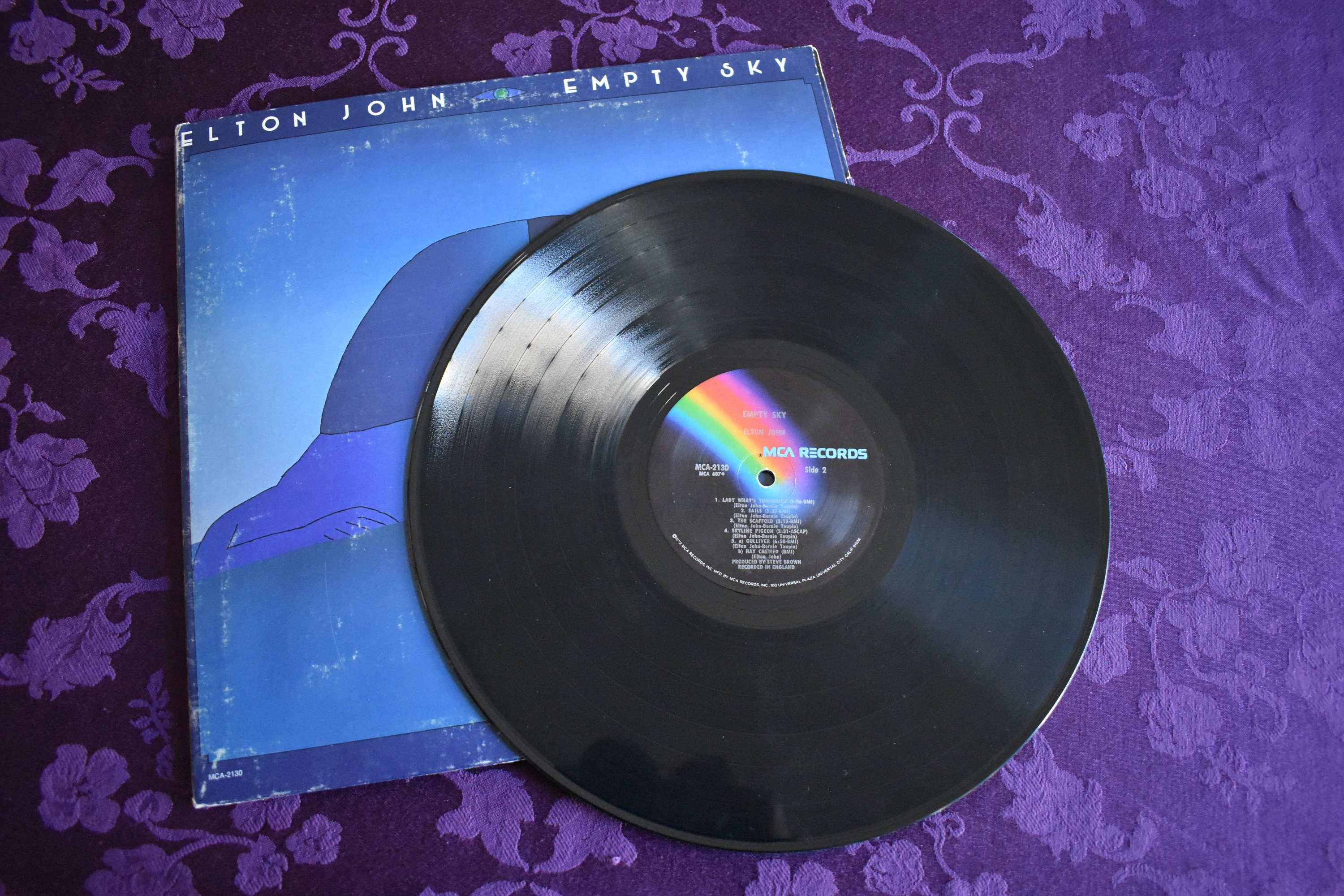 Elton John Empty Sky Vintage Vinyl Record 1975 Rock and Roll - Etsy