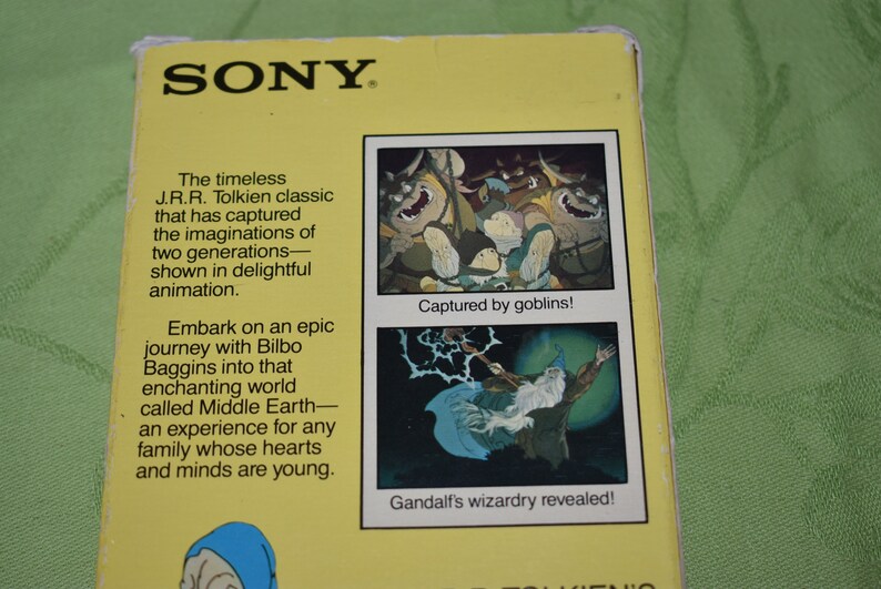 The Hobbit Vintage 1977 VHS Original J.R.R. Tolkien Sony ABC - Etsy
