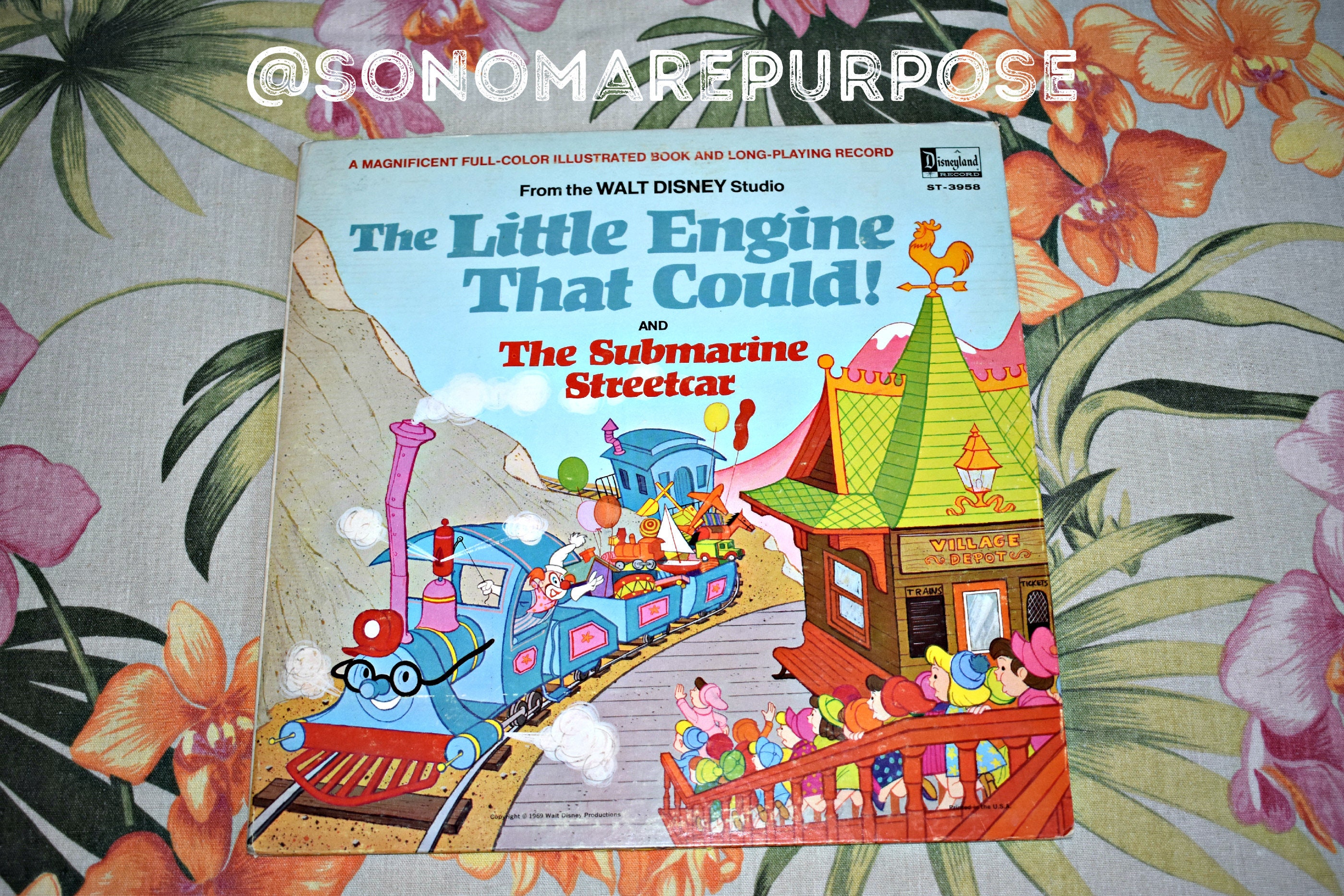 Walt Disney's The Little Engine that Could Vinyl Record ST-3958 Vintage ...