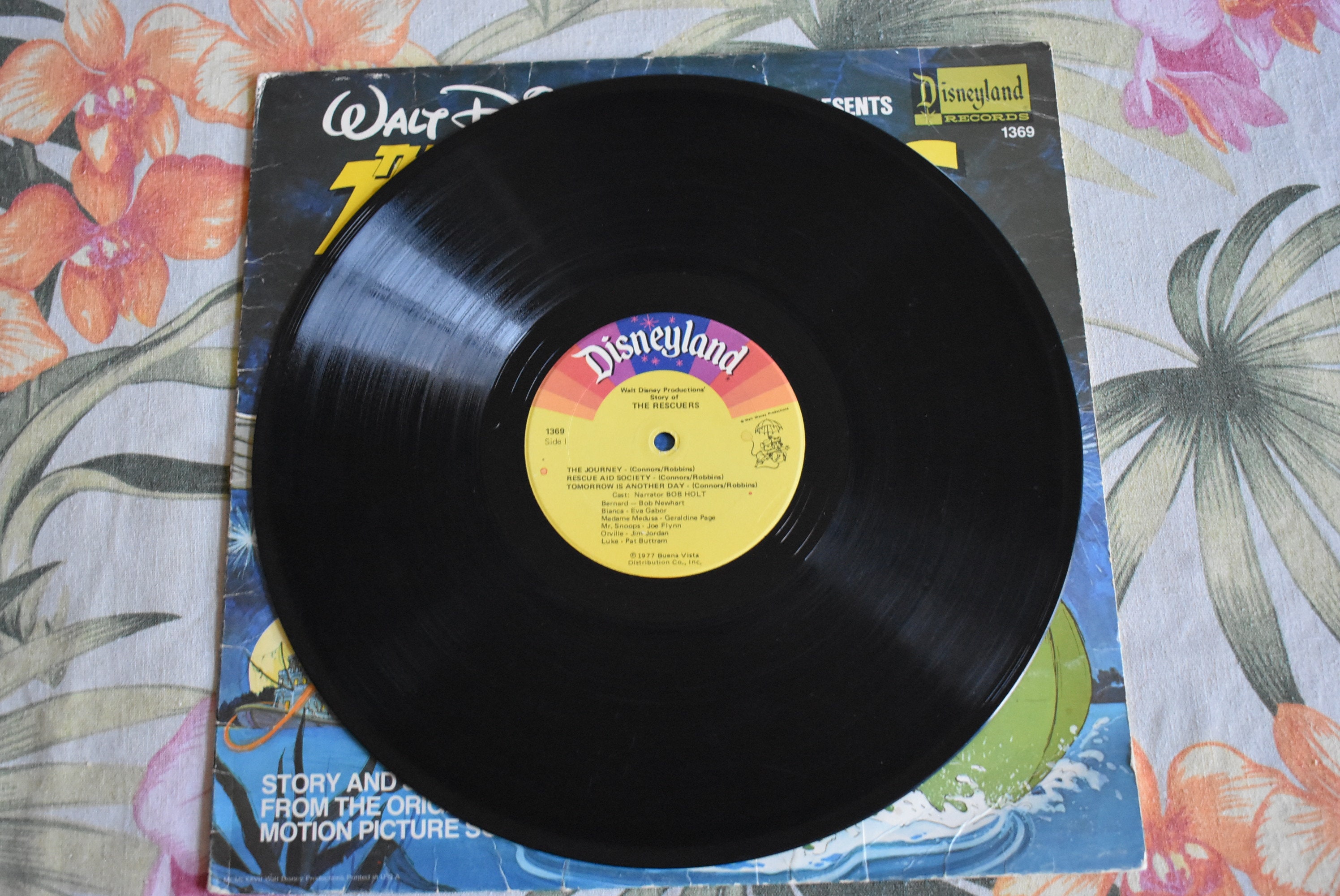 Walt Disney's the Rescuers Movie Soundtrack Vinyl Record - Etsy