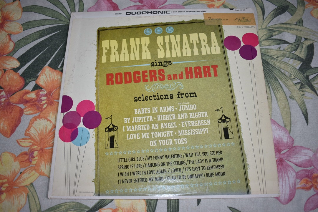 Vintage Frank Sinatra – Sings Rodgers and Hart Vinyl 33 LP Pop Music Vintage Vinyl Record Album ...