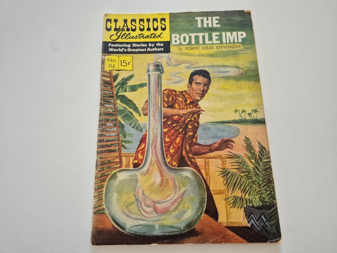 Vintage 1954 Classics Illustrated No 116 the Bottle Imp Robert Louis ...