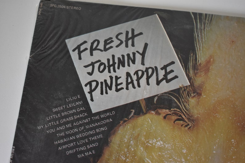 Vintage Original Hawaiian Vinyl Record Album, Fresh Johnny Pineapple ...
