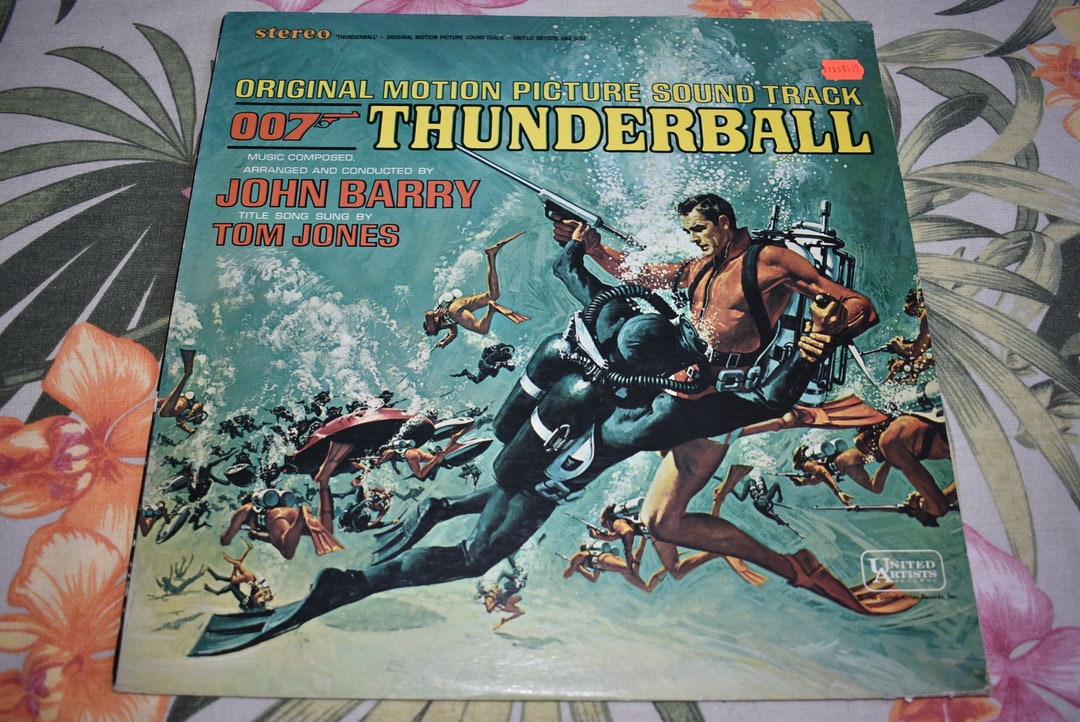 Vintage John Barry – Thunderball (original Motion Picture Sound Track) Vinyl Record, UAS 5132 ...