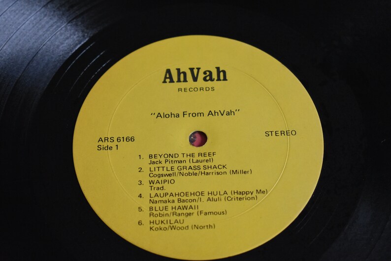 Signed/autographed Ahvah Aloha From Ahvah Ahvah Records - Etsy