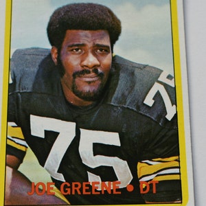 1972 Topps Football Mean Joe Greene Card 230 NFL Pittsburgh Steelers ...