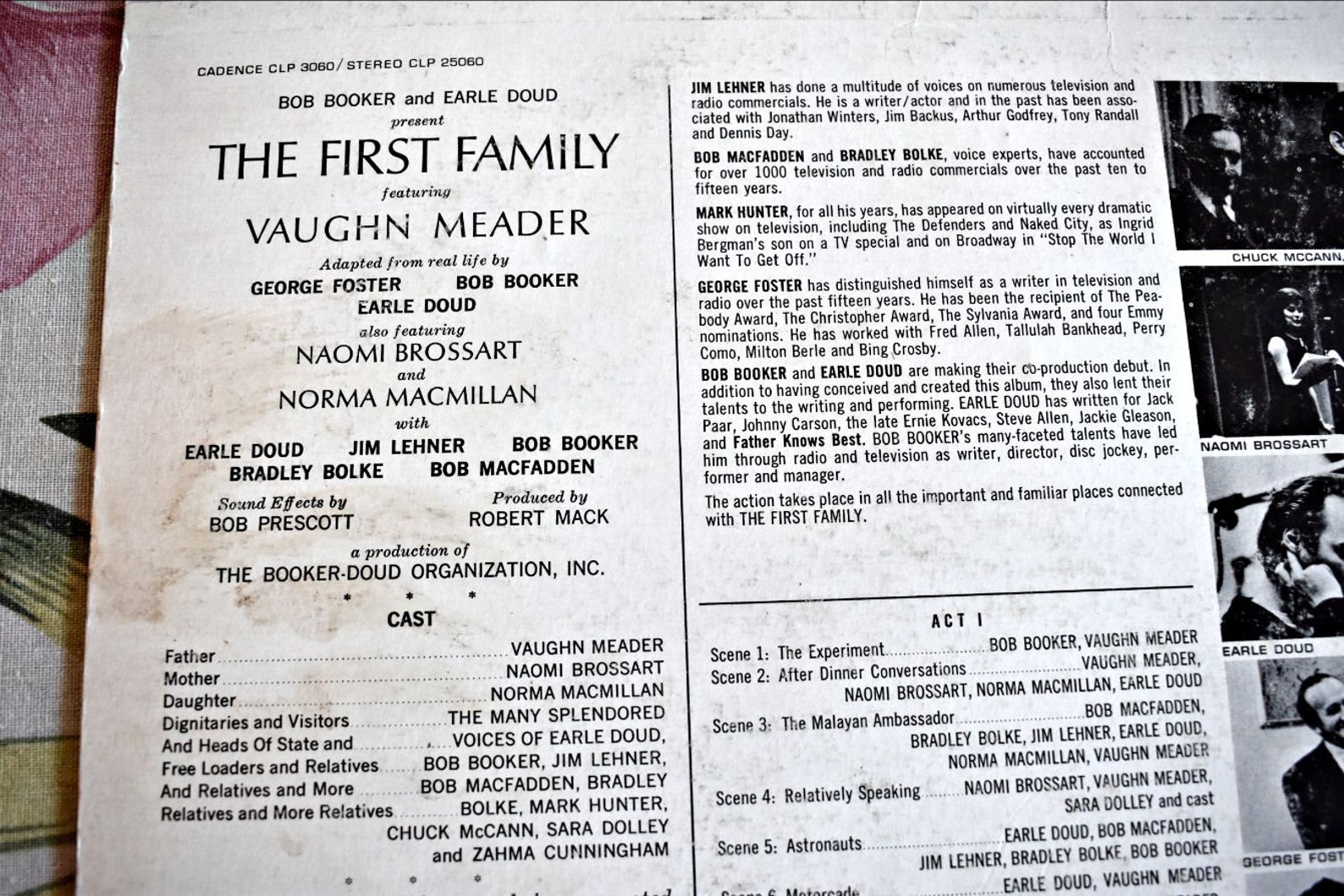 The First Family W Vaughn Meader Vintage Vinyl Comedy Record 1962, Bob ...