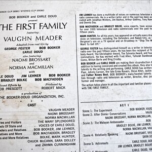 The First Family W Vaughn Meader Vintage Vinyl Comedy Record 1962, Bob ...