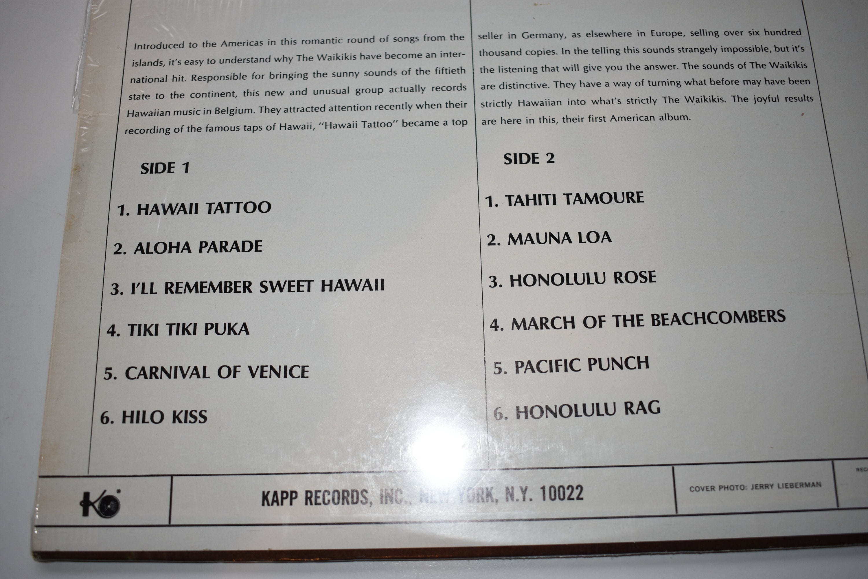 Vintage Original Hawaiian Vinyl Record Album the Waikikis - Etsy