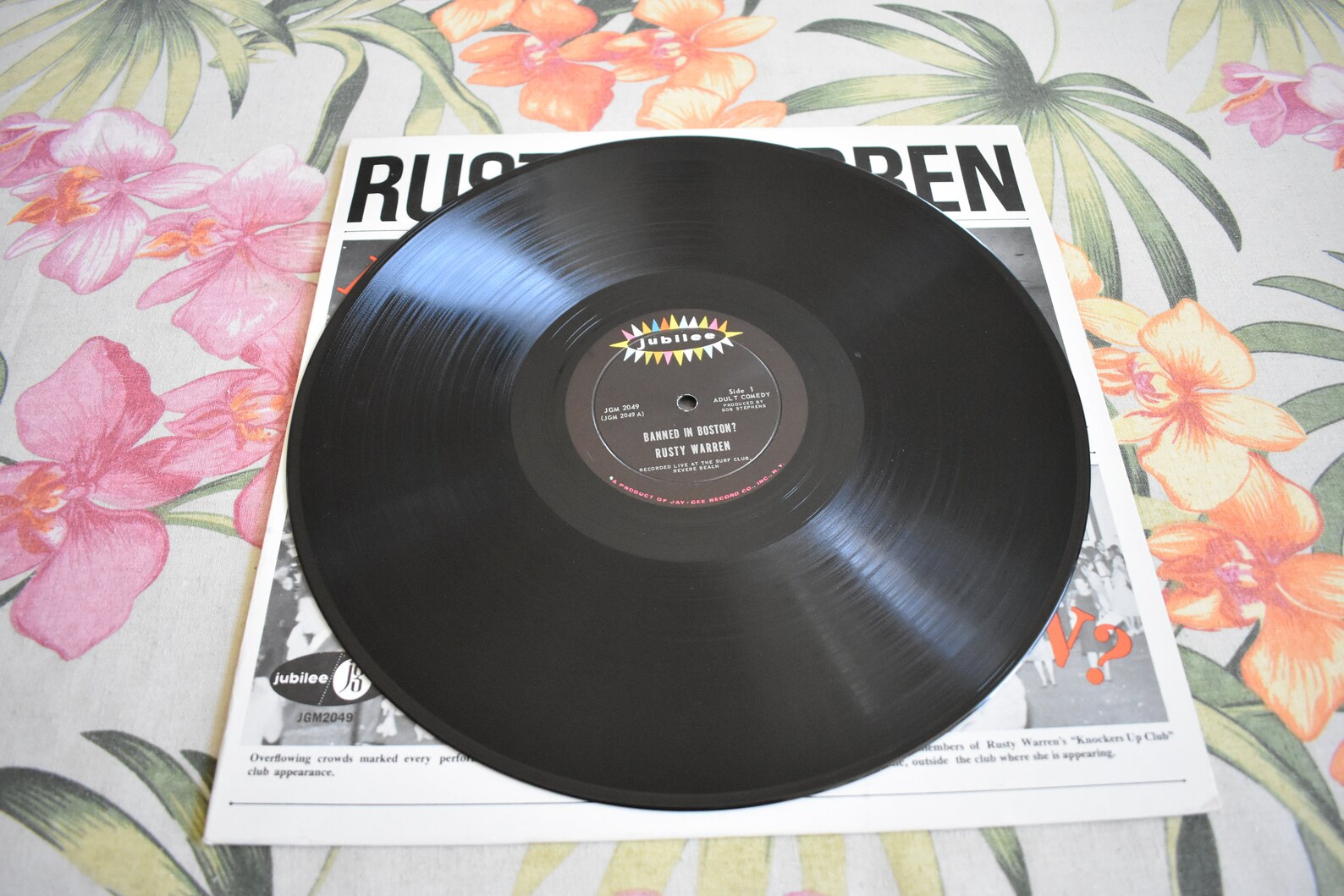 Vintage Rusty Warren Banned in Boston? 1963 Vinyl Record Jubilee JGM ...