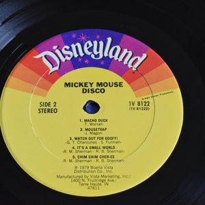 Walt Disney's Disney's Mickey Mouse Disco Vinyl Record Album 1979 ...