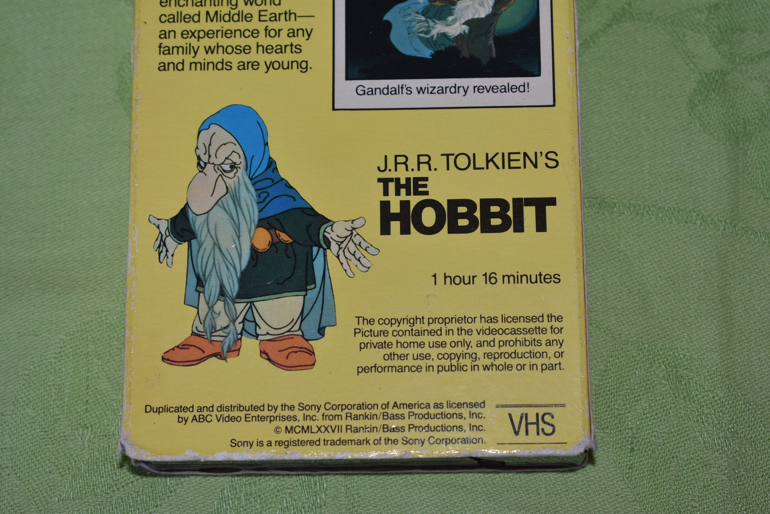The Hobbit Vintage 1977 VHS Original J.R.R. Tolkien Sony ABC - Etsy