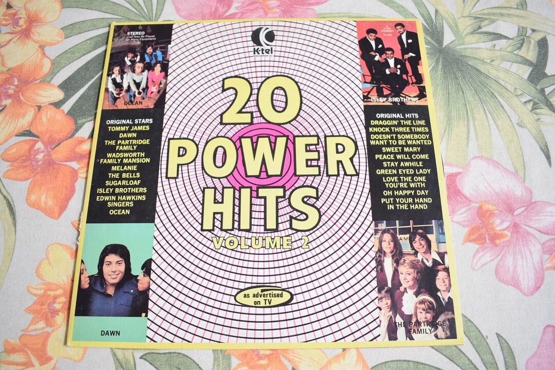 K-tel 20 Power Hits Volume 2 Vintage Vinyl Record TU 222 , Various ...