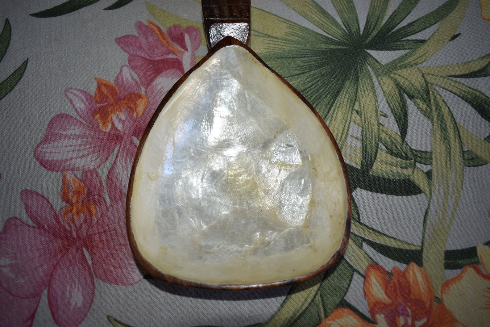 Vintage Monkey Pod Capiz Shell Tik God Wood Bowl Serving Dish - Etsy