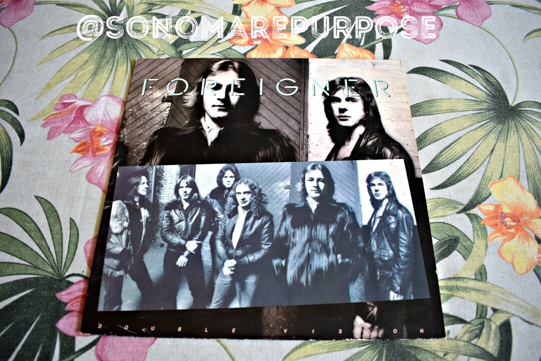 Foreigner Double Vision 1978, LP Album Vintage Record, Rock Record ...