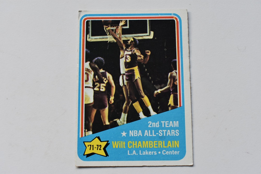 Wilt Chamberlain 1968 NBA LA Lakers Basketball Card #168, National ...