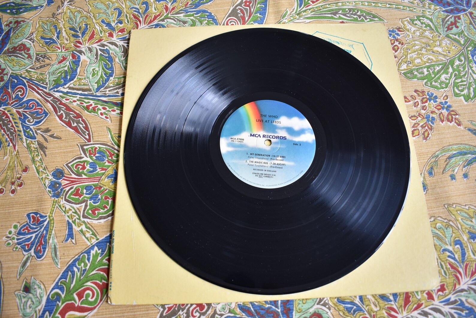 Vintage the Who Live at Leeds 1980 Vintage Album Record, the Who Music ...