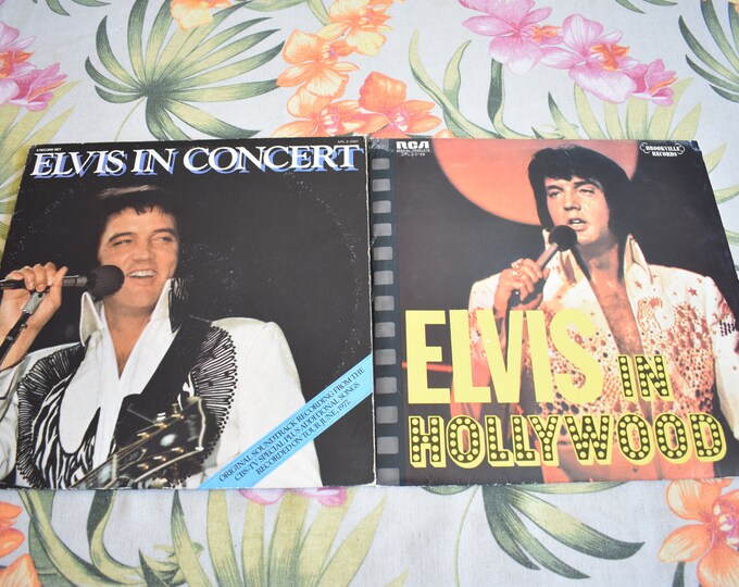Lot of 2 Vintage Elvis Presley Vintage Vinyl Records LP, Elvis in ...