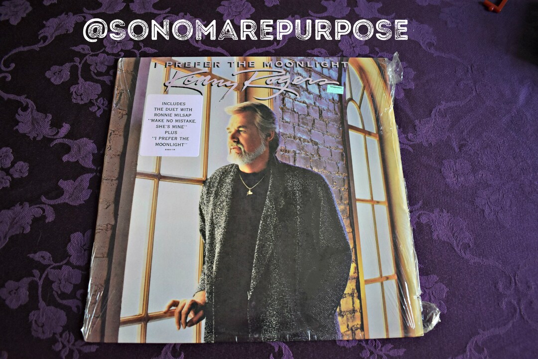 Vintage Kenny Rogers I Prefer the Moonlight 1987. Vintage Vinyl Record ...