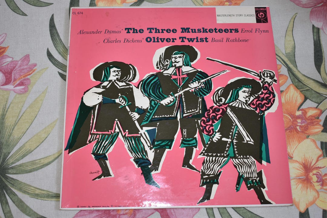 Vintage 1955 Basil Rathbone / Errol Flynn – the Three Musketeers ...