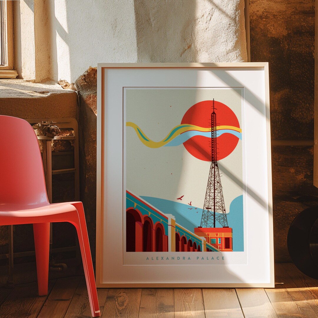 Alexandra Palace BBC Tower Art Print: London Artworks, Matte and Giclee ...