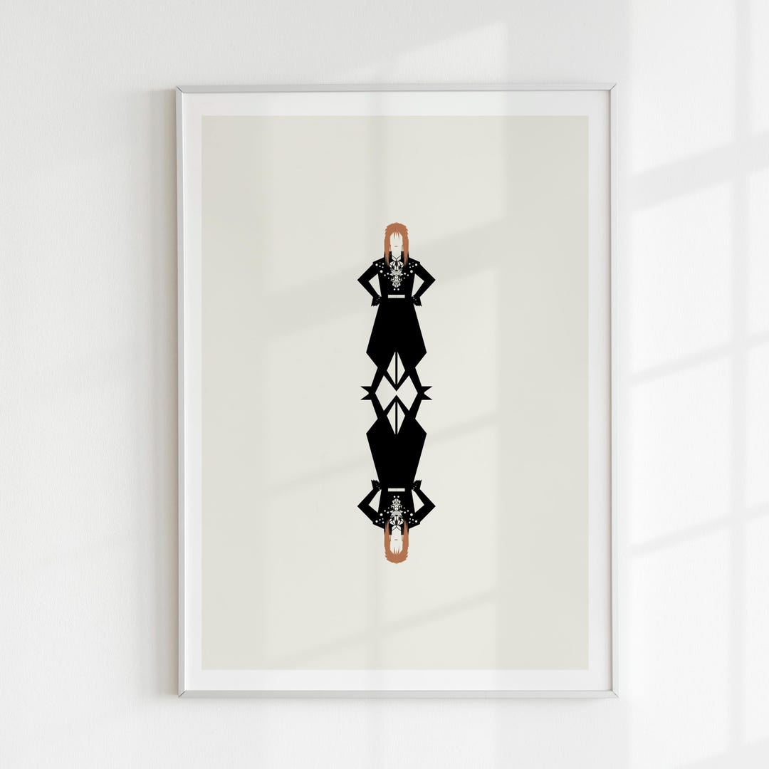 David Bowie Inspired Art Print. the Gobin King. Art Prints for Living ...