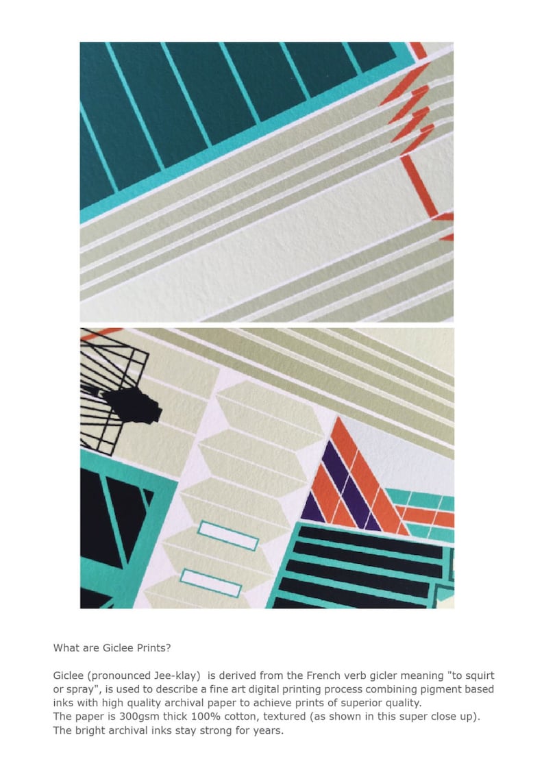 Stockwell London Art Print of the Stockwell Bus Garage - London ...