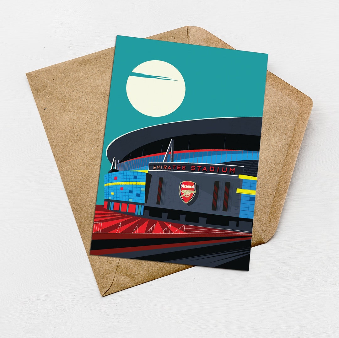 Arsenal Emirates Stadium Mini Greeting Cards. Arsenal FC Cards. London ...