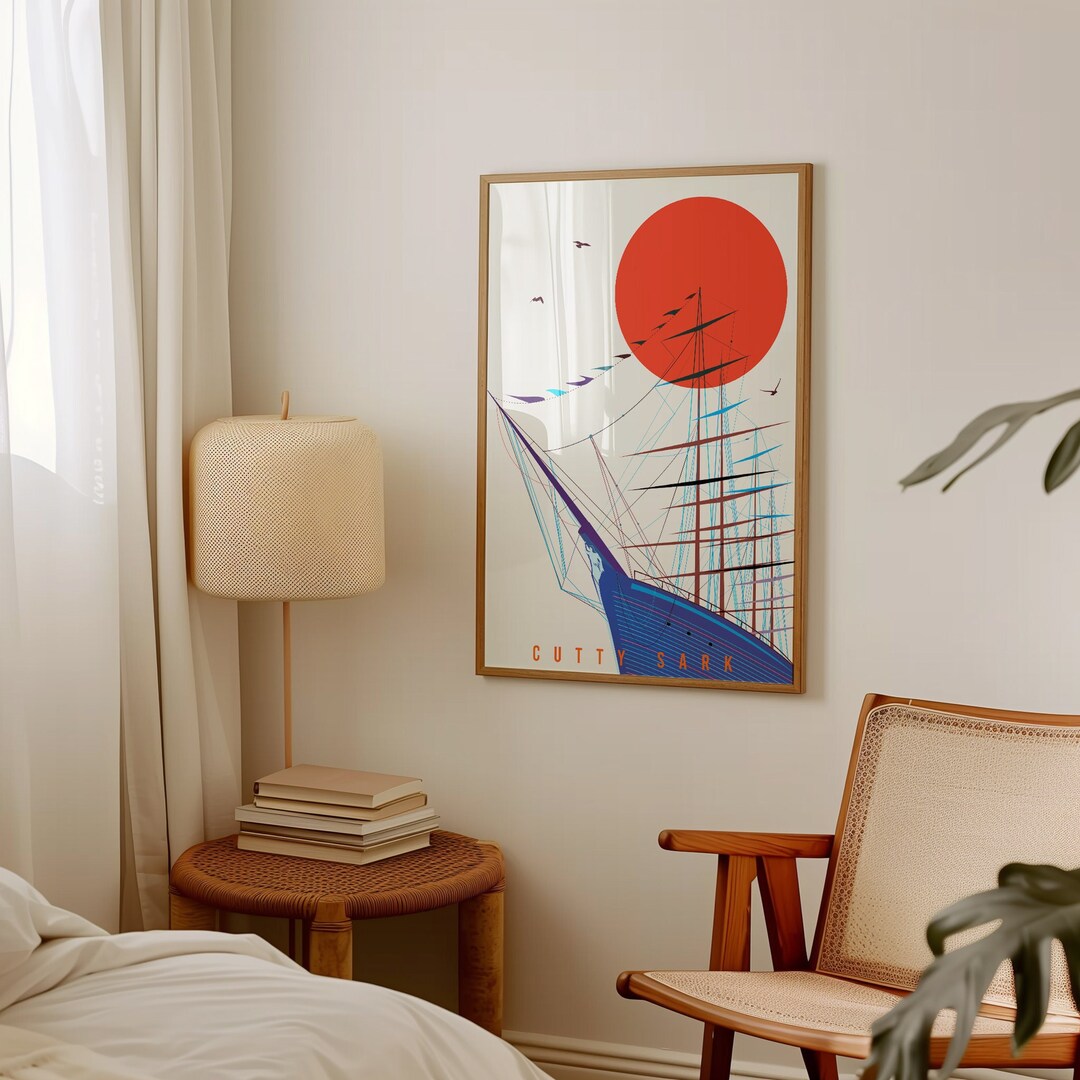 Cutty Sark Greenwich London Art Print. Greenwich Travel Poster, London ...