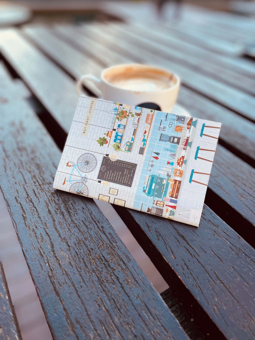 Coffee Shop Notes Mini Notebooks, A6 Size, 20 Pages, Blank Pages ...