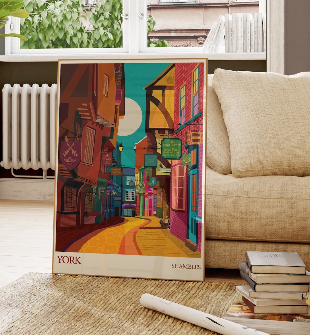 York England Art Print. Shambles York Art Print. Art Prints for Living ...