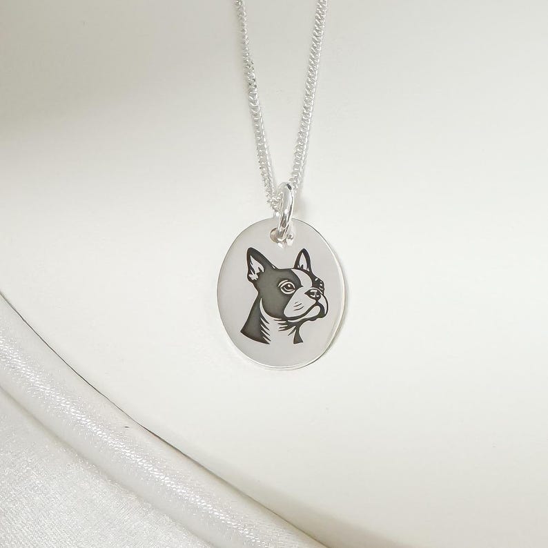 Boston Terrier Necklace | Sterling Silver | Dog | Dog Lover | Best ...