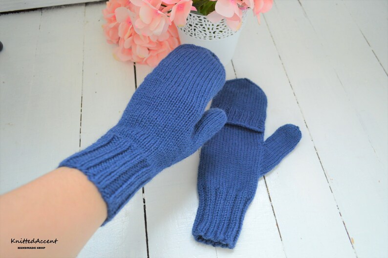 Wool Convertible Mittens Warm Mittens - Etsy