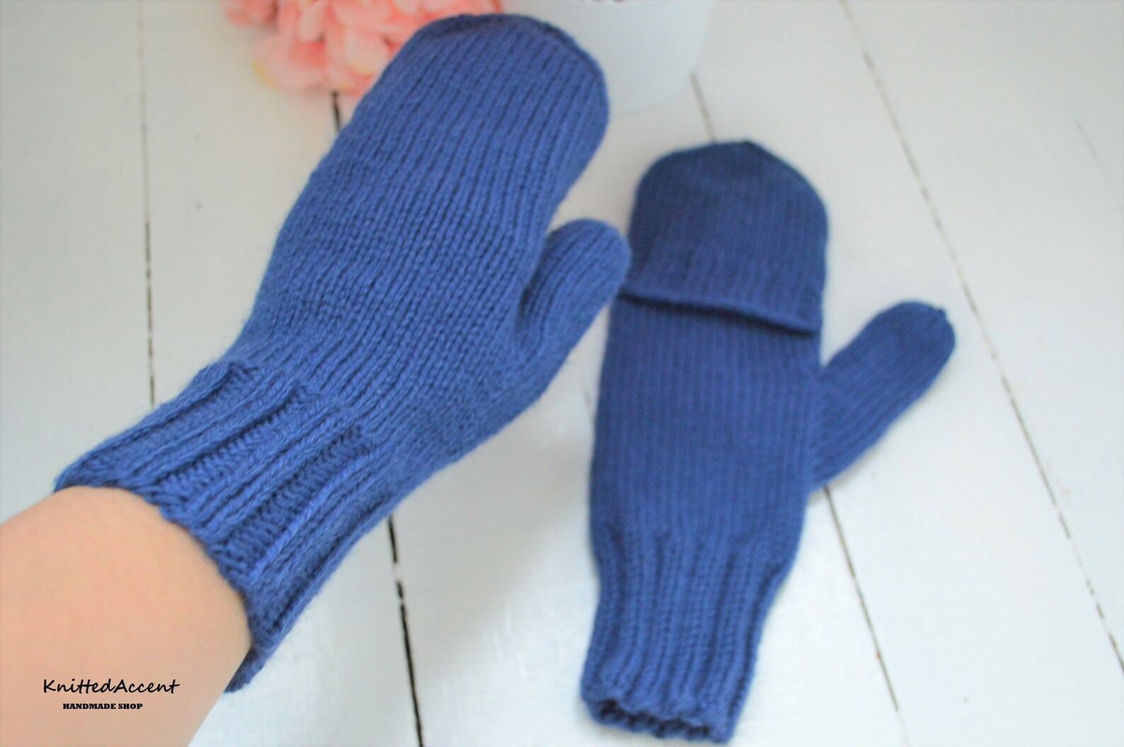 Wool Convertible Mittens Warm Mittens - Etsy