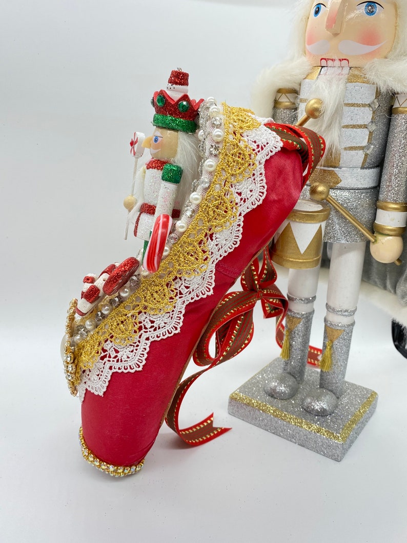 Nutcracker Russian/Candy Cane Decorated Pointe Shoe | Etsy