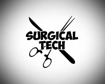 Surgical tech decal | Etsy