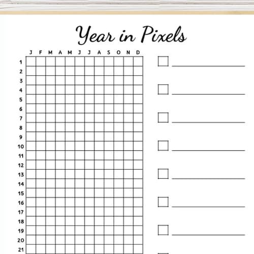 Year in Pixels | Etsy