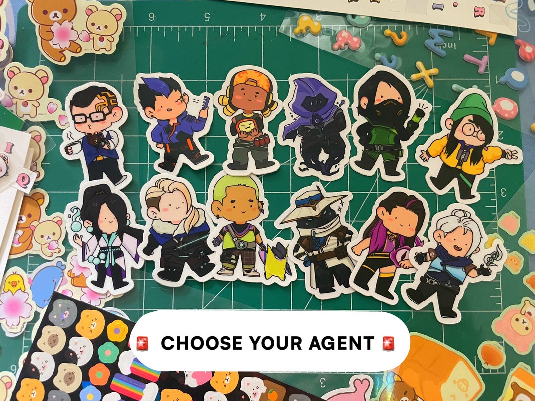 Valorant Agent Stickers | Waterproof Vinyl Smooth Matte Finish | - Etsy