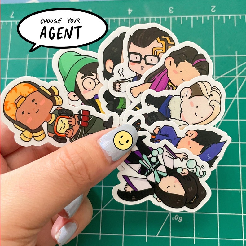 Valorant Agent Stickers | Waterproof Vinyl Smooth Matte Finish | - Etsy